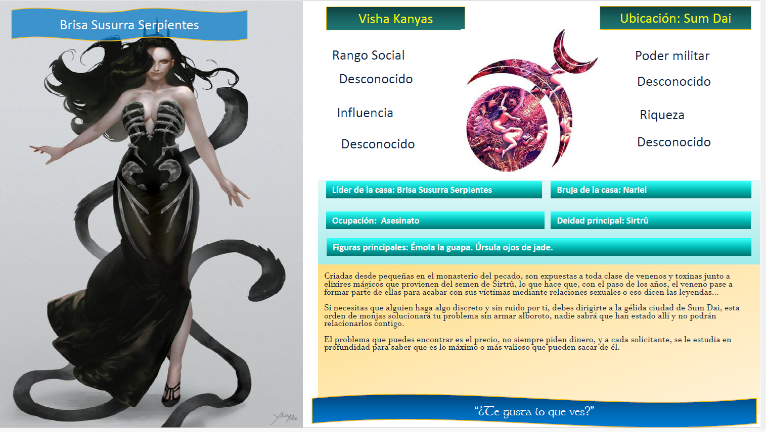 Visha Kanyas in Badlands (Reinos de Mör) | World Anvil