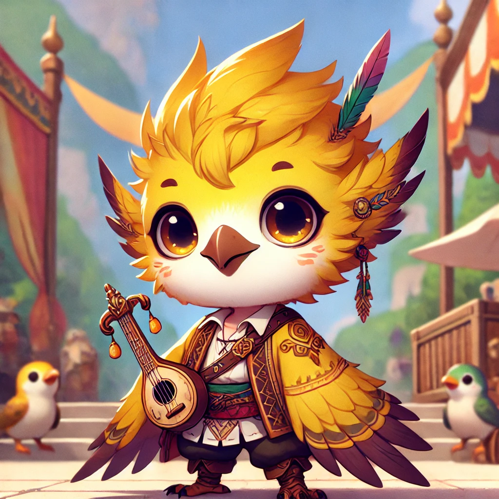Goldensong the Bard Character in Critter Roll | World Anvil