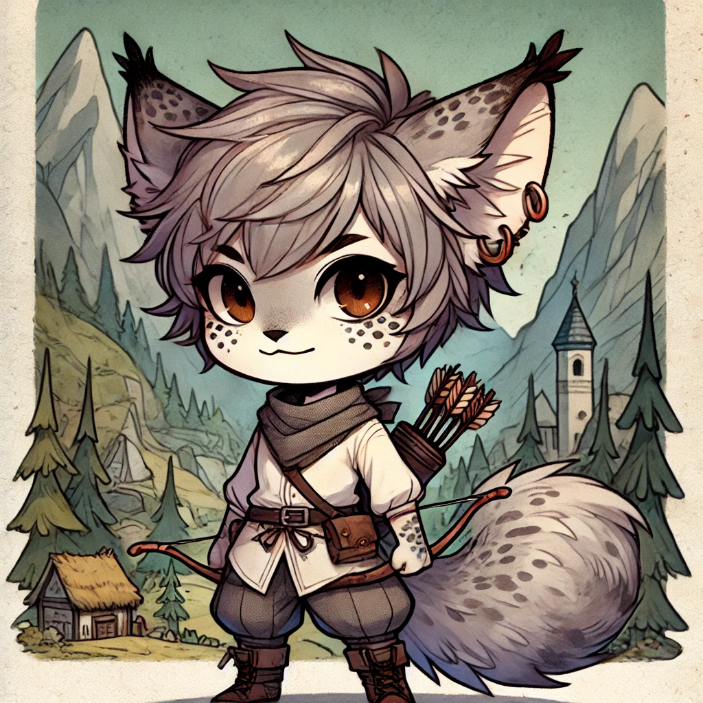 Swiftclaw the Silverpeak Ranger Character in Critter Roll | World Anvil