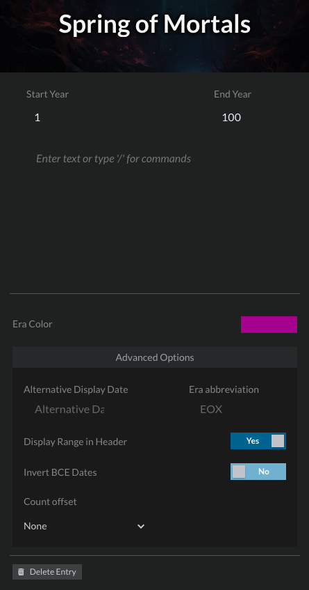 Feature Guide to Timelines in Timelines Tutorials Knowledge Base | World Anvil