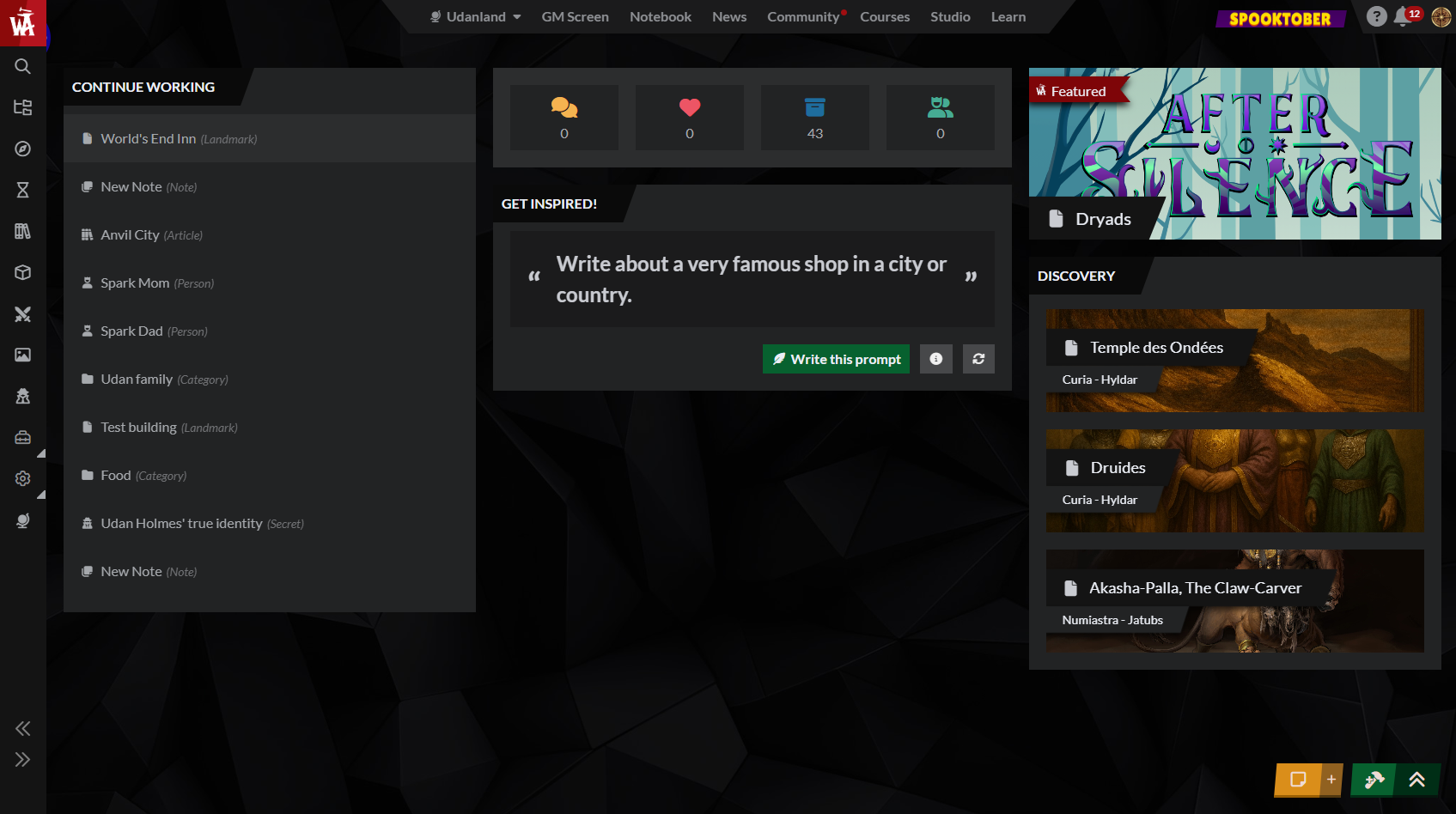 Guide to the World Anvil Interface in World Anvil Interface Tutorials ...