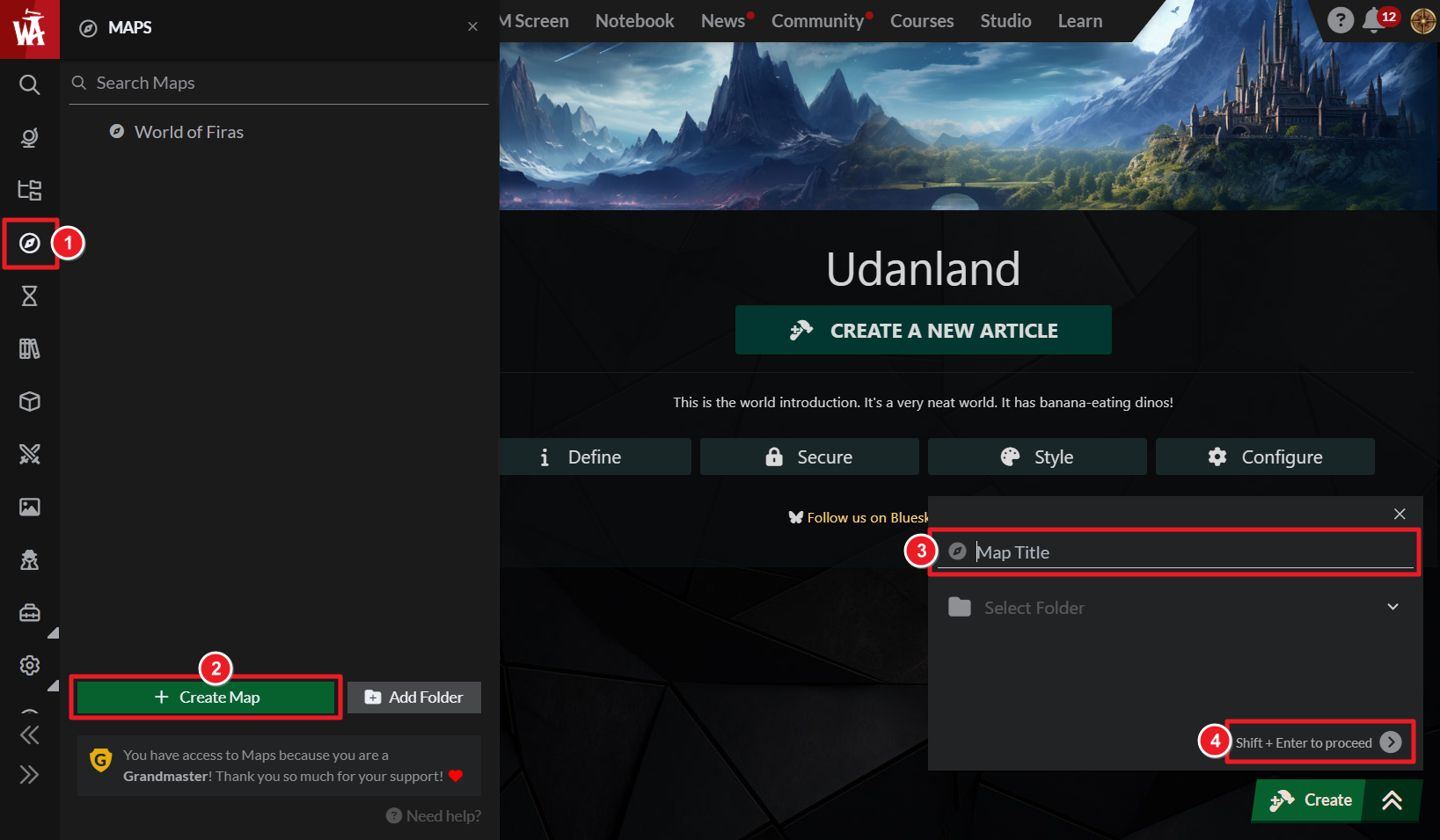 Lesson 5: Getting Started with Maps in World Anvil Beginner Tutorials Knowledge Base | World Anvil
