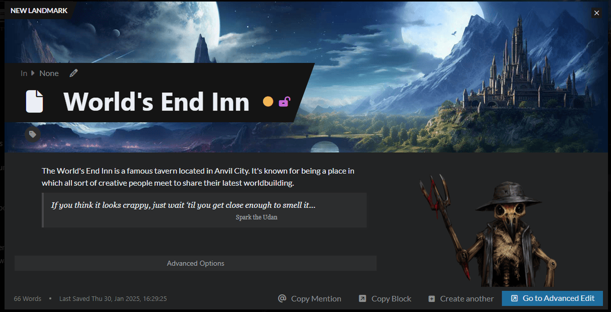 Lesson 1: Get Started with Articles in World Anvil Beginner Tutorials Knowledge Base | World Anvil