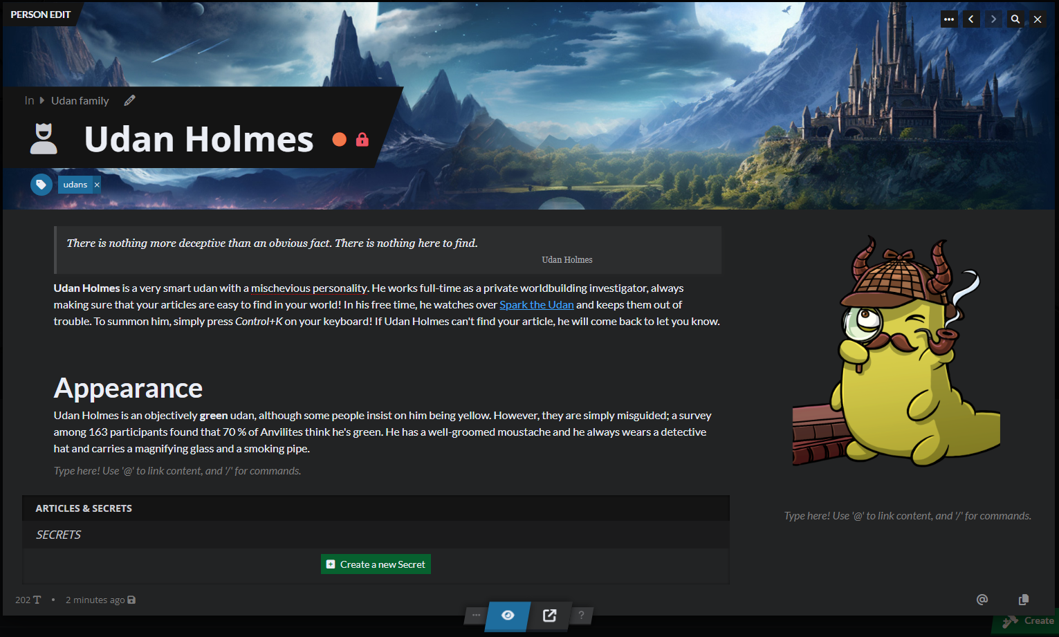 Feature Guide to Editing Articles in Article Tutorials Knowledge Base | World Anvil