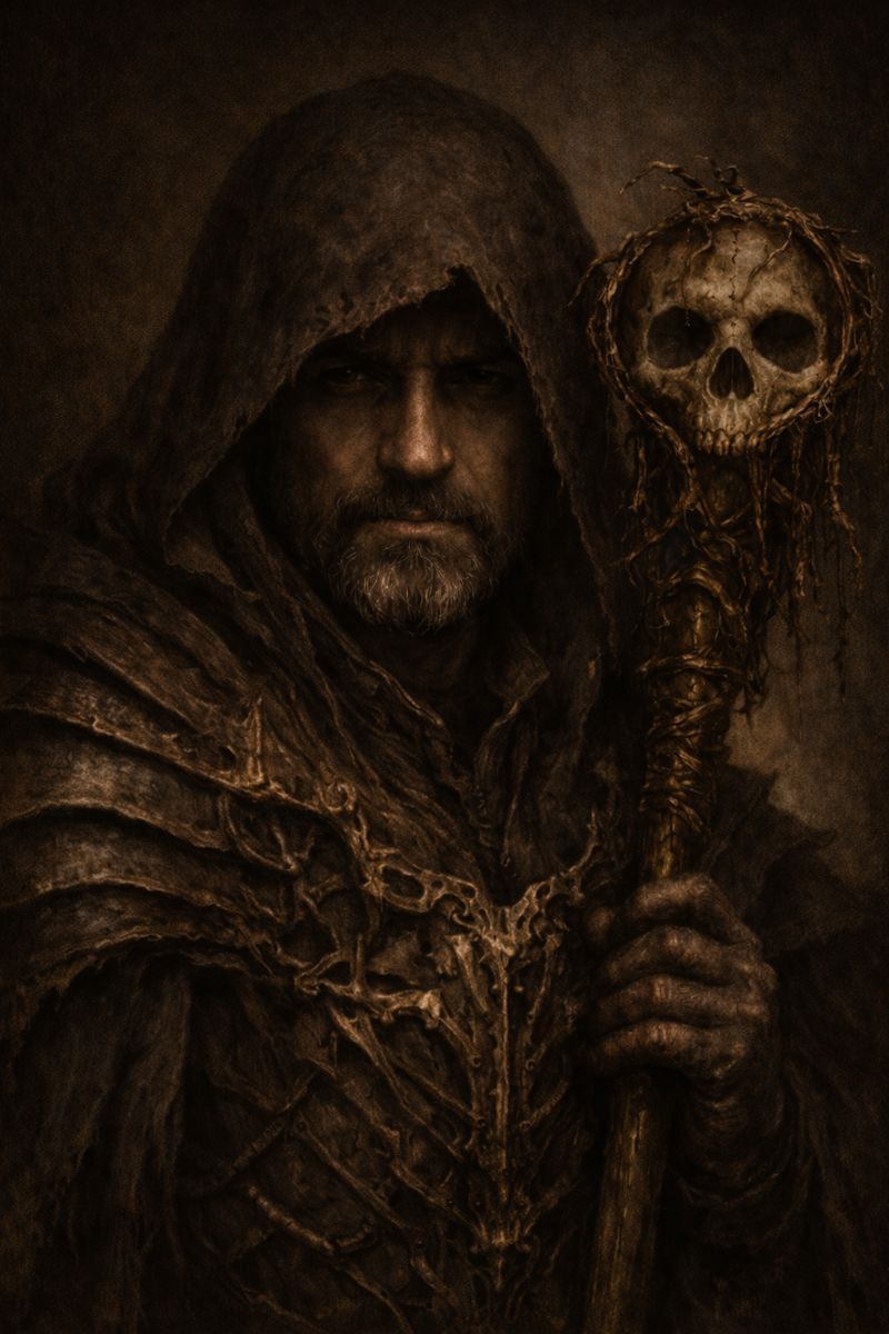 The Raven Crest Necromancer Character in The Chimera Mythos | World Anvil