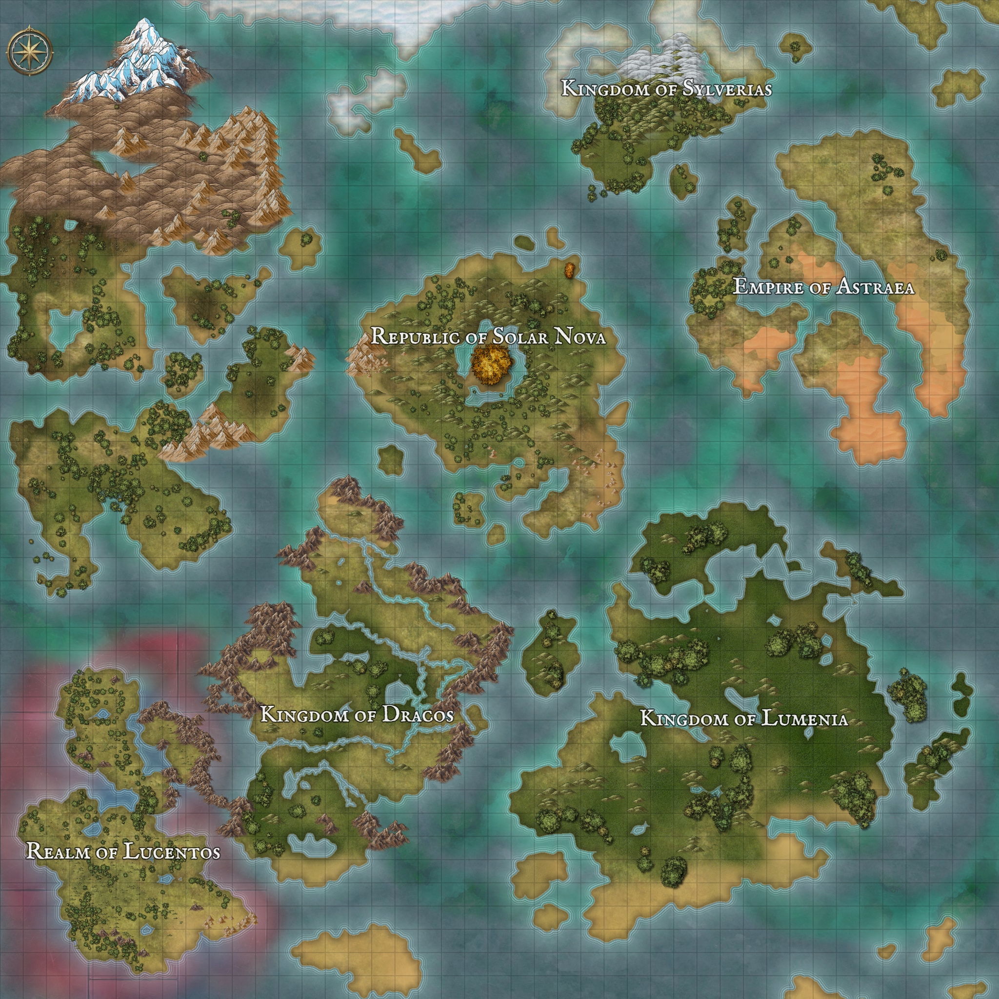 The Kingdom of Lumenia Geographic Location in Solarios | World Anvil